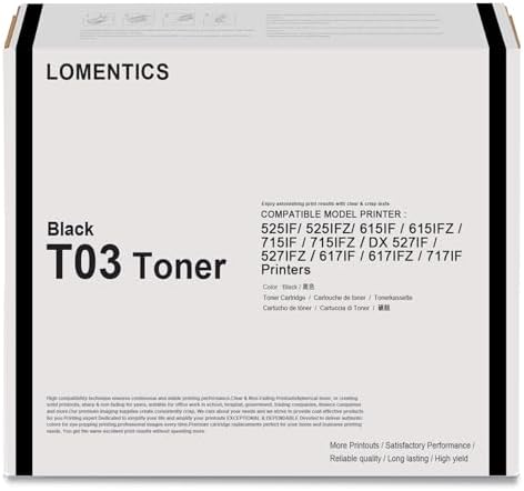 Amazon.com: T03 Black Toner Cartridge(1-Pack) - Loment Compatible T03 ...