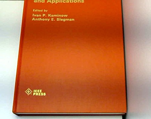 Laser Devices and Applications,: Anthony E. Siegman Editors Ivan P ...