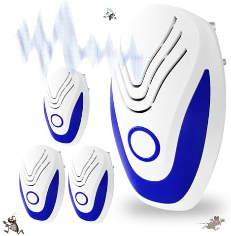 Advanced Ultrasonic Pest Repeller 4 Pack – Effective Mouse Repellent ...