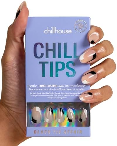 Amazon.com: Chillhouse Chill Tips Signatures Press On Nails Kit, Black ...