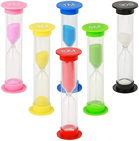 Comsmart Sand Timer 6 Colors Hourglass Sandglass Sand Clock Timer 30sec ...