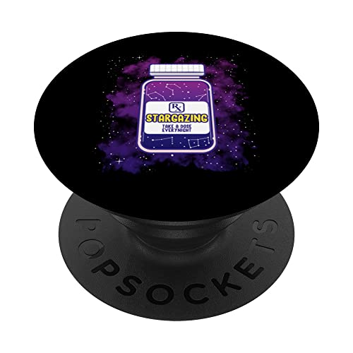 Stargazing Pill Bottle Aesthetic Pill Theme Design PopSockets Swappable ...