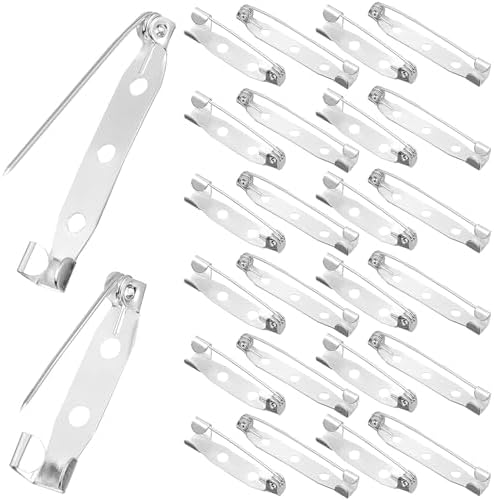 Amazon.com: SEWACC 100Pcs Bar Pins Safety Clasp Locking Pins Backs ...