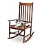 Amazon.com : Outvita Outdoor Rocking Chair, Solid Wood High Back Rocker ...