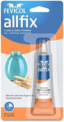 Fevicol Allfix, 20ml - Pack of 12 | Clear and Non-Staining | All ...