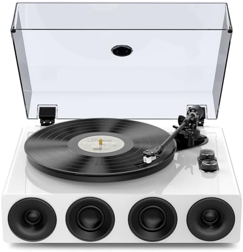 Amazon.com: 1 by ONE High Fidelity All-in-One Record Player, Vinyl ...