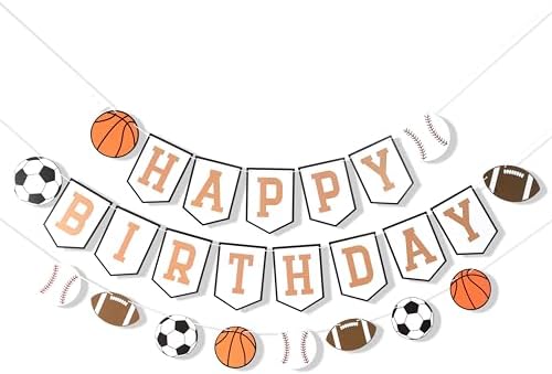 Amazon.com: 4 Pieces Sports Theme Banner Sports Banners 78 Inch ...