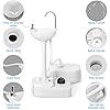 Amazon.com: Giantex Hand Washing Station with Wheels,4.5 Gal Fresh ...