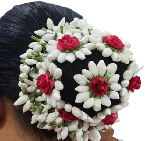 Amazon.com : Traditional Indian Hair Accessories Gajra Artificial ...