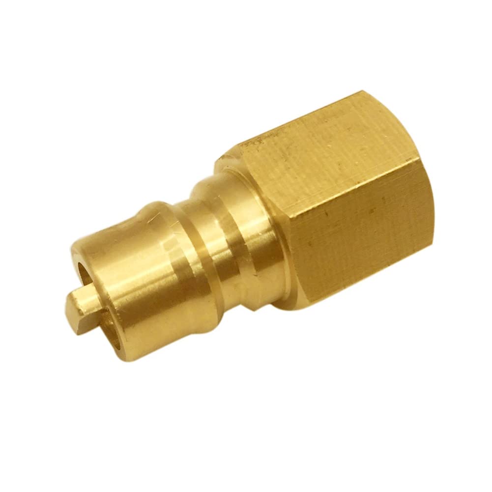 Snapklik.com : Propane Brass Quick Connect Fitting Adapter Female Plug ...