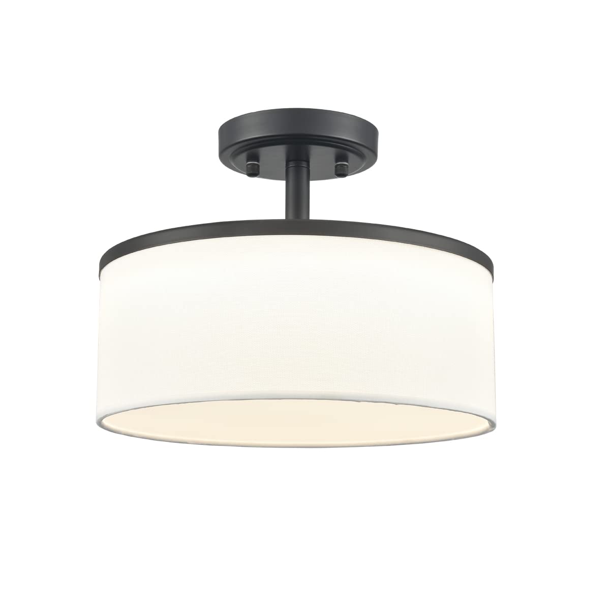 DEYNITE Modern LED Black Ceiling Light Fixture Dimmable 3000K-4500 ...