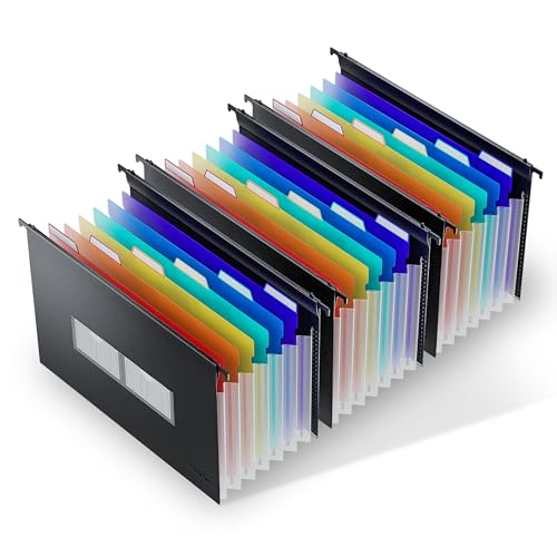 Snapklik.com : ThinkTex Plastic Expanding Hanging File Folders, 7 ...