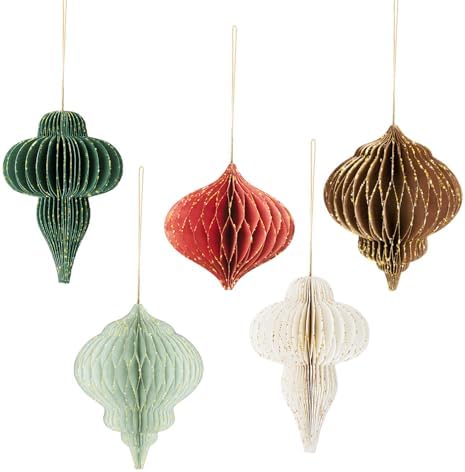 AOBKIAT Christmas Party Decorations,Xmas Festival Paper Hanging ...