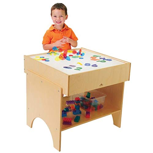 Amazon.com: Constructive Playthings Kids LED Light Table with Lighted ...