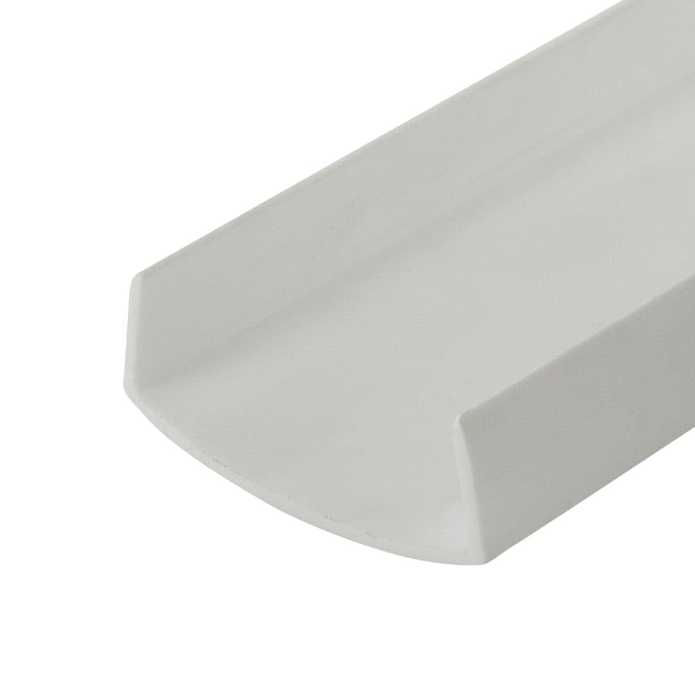 Outwater Plastics White 1-1/2'' Styrene Plastic U-Channel/C-Channel 36 ...