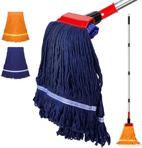 Amazon.com: Looped-End String Wet Mop, Heavy Duty Commercial Industrial ...