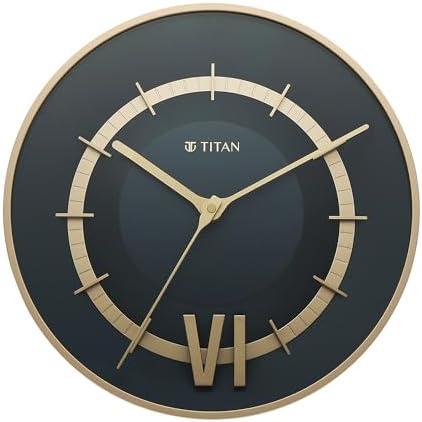 Buy Titan Rose Gold Metallic Clock with Multi-Layered Grey Dial ...