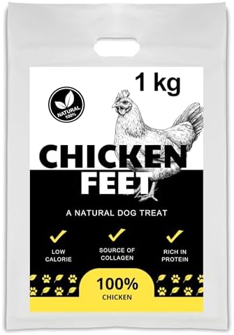 Doodle's Deli Air Dried Chicken Feet Natural High Protein Dog Chew with ...