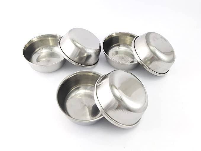 Buy ServEzee Stainless Steel Small Chatni Katori/Wati/Mini Bowls : 30ml ...