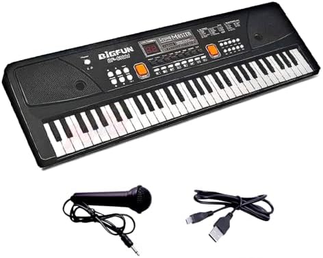 DOMENICO Electronic Digital Piano Keyboard 61 Keys- Multi-Function ...