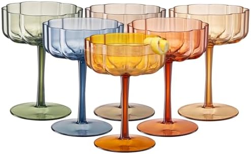 Amazon.com | Khen Shatterproof Acrylic Flower Wavy Vintage Art Deco ...