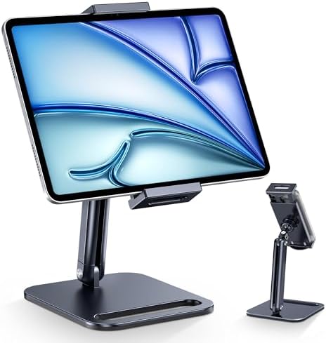 Amazon.com: Tablet Stand for iPad, Aluminum Multi-Angle Adjustable ...
