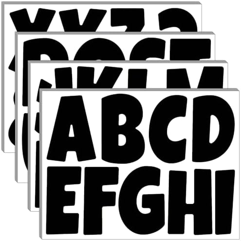 Amazon.com : Bemeol 234 Pieces 4 Inch Bulletin Board Letters Alphabet ...