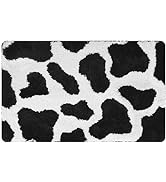 Amazon.com: Yonchic Cow Print Bathroom Rugs, Soft Thick Microfiber ...