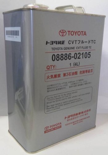 Amazon.co.jp: TOYOTA トヨタ純正 CVTオイル CVTフルード TC 4L缶 08886-02105 : 車＆バイク