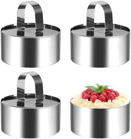 Amazon.com: 4Pcs Round Cake Rings Mold, LIOUCBD Stainless Steel Mousse ...