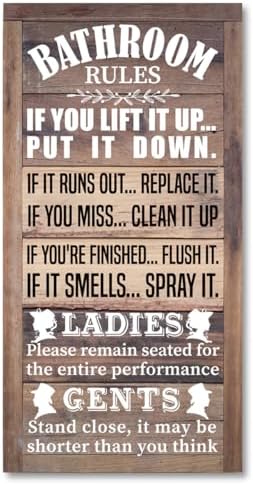 Amazon.com: Rustic Bathroom Decor, Western Bathroom Decor, Funny ...