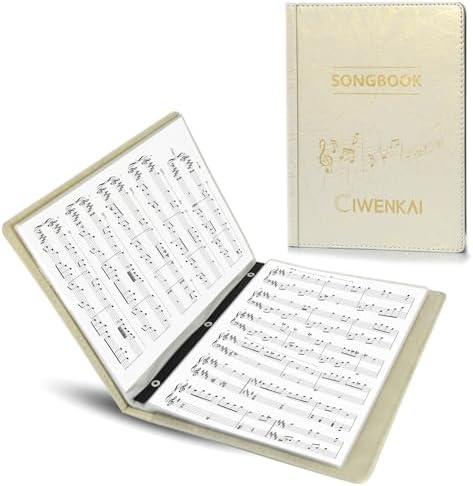 Amazon.com: Ciwenkai Sheet Music Folder 170-Page - Leather Choral Music ...