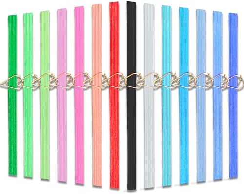 Amazon.com: 54 Pcs Elastic Bookmarks Set Include 14 Pcs Elastic Bands ...