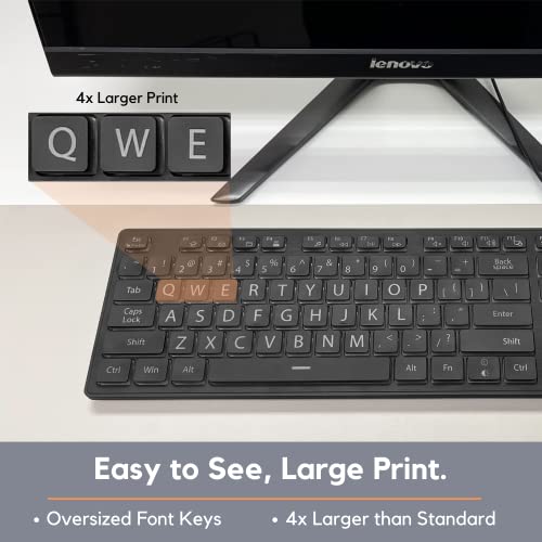 Buying Guide | Large Print Backlit Keyboard, KopJippom Quiet USB Wired ...