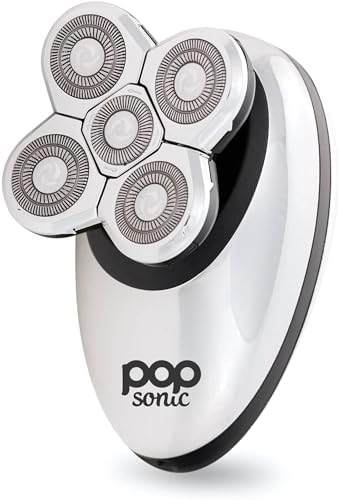 Amazon.com: Pop Sonic 5-Head Electric Shaver Kit - Unisex (Silver ...