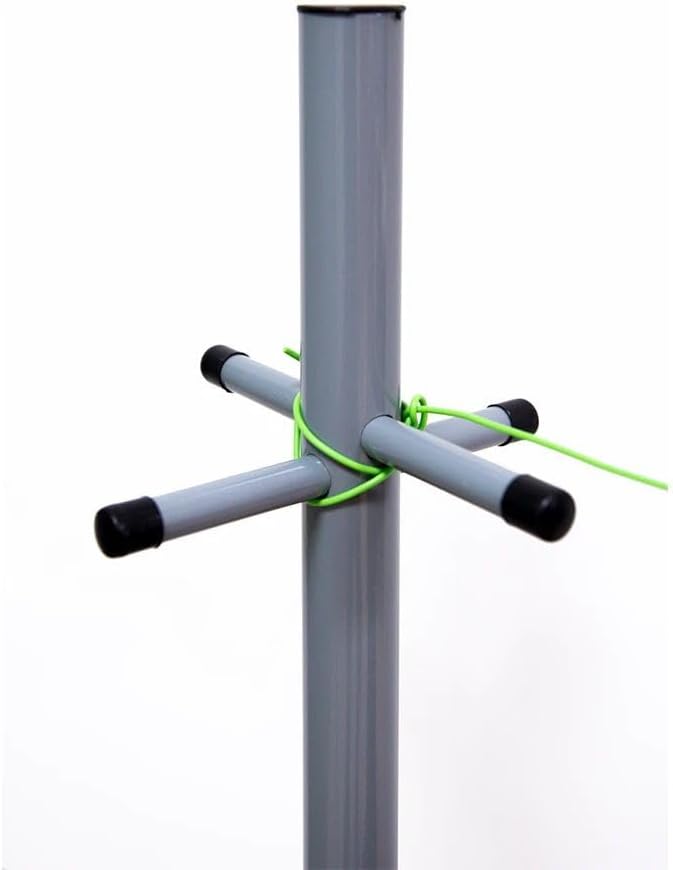 2.4m Large Garden Clothes Washing Lines/Prop line Heavy Duty Pole Post ...