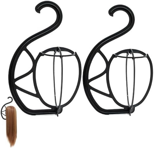 Amazon.com: Pmsanzay 4 Pack Wall Mount Hanging Wig Stand, Wig Drying ...