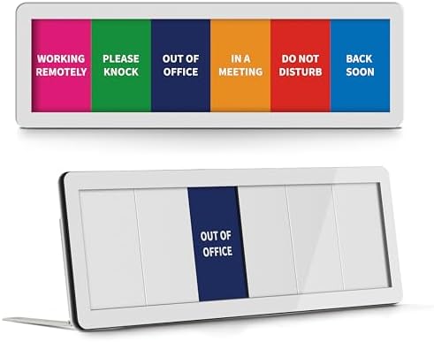 Amazon.com: Office Door Sign With Adjustable Stand, 6 Options Privacy ...