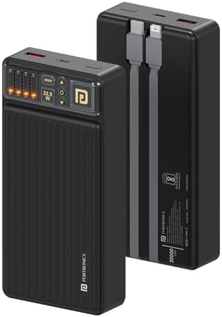 Portronics Power Shutter Pro 35W 10000mAh SuperFast Charging Wired ...
