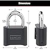 Master Lock 178D Set Your Own Combination Lock, Die-Cast, Standard, 1 ...