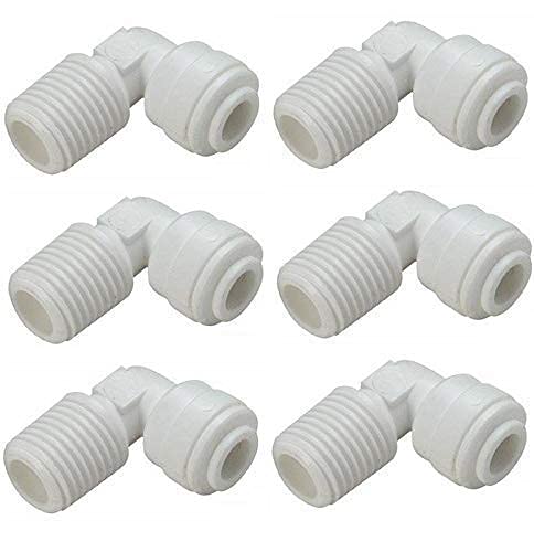 RO Outer Pre Filter Elbow Connector 1/4" Size Tube(Small Size Pipe) x 1 ...