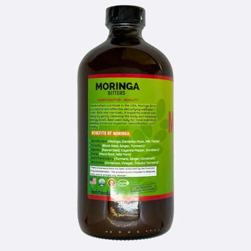 Herb To Body - Bitter de Moringa Líquido 473ml - com Raiz de Moringa e ...