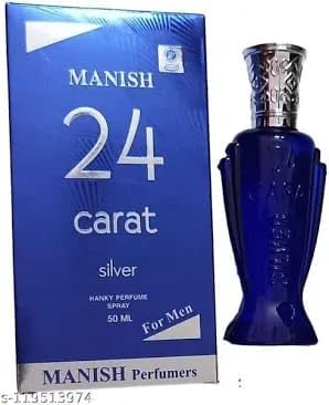24 CARAT SILVER PERFUME MANISH 50 ml (Pack of 1) : Amazon.in: Jewellery