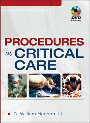 Procedures in Critical Care: 9780071481816: Medicine & Health Science ...