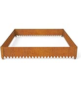 Amazon.com : BUYYAH Cor-Ten Steel Landscape Edging with Rust Patina ...