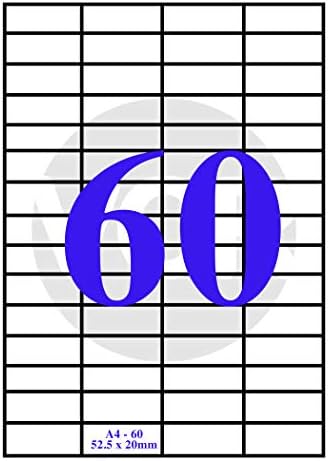 VCR A4 Size White Self Adhesive Label/Sticker for Printer (Inject ...