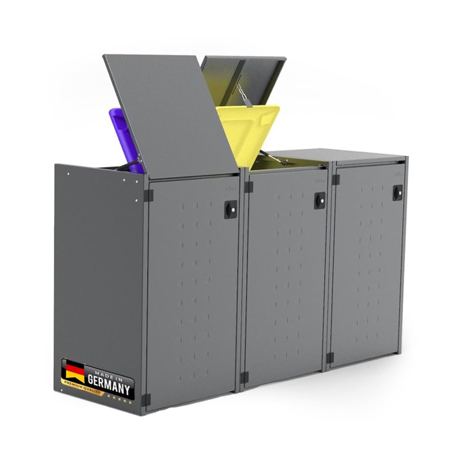 Mulltonnenbox 3x 120 Liter