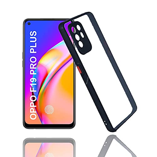MOVARIETE Blackish Transparent Polycarbonate Back Case Cover for Oppo ...