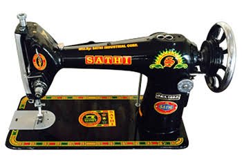 SATHI SEWING MACHINE Iron Tailor Sewing Machine (Standard Size, Black ...
