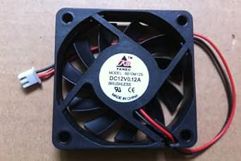 Amazon.com: Cooling Fan 12V 60MM, 6010M12S DC12V 0.12A 60x60x10MM ...